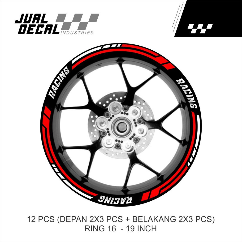 Jual Stiker Velg Motor UNIVERSAL | Lis Pelg Ring 16 17 18 19 | Stiker ...