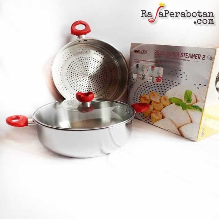 Jual Alice | Panci Supra Steamer 2 Susun Kukusan Stainless Kelakat ...