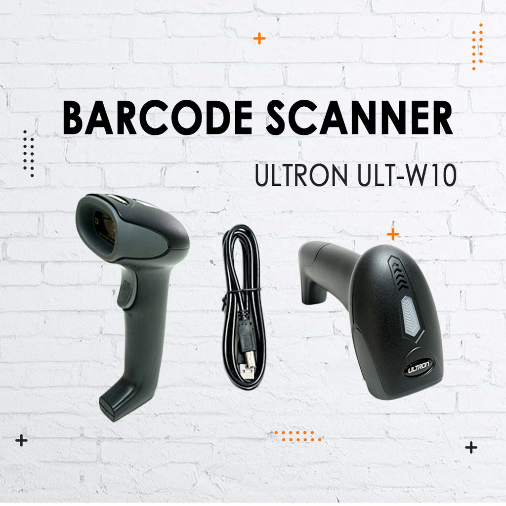 Jual SCANNER BARCODE 1D ULTRON W10 TANPA KABEL - WIRELESS | Shopee ...