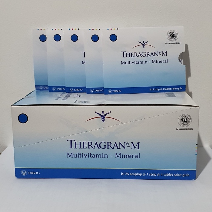 Jual Theragran -M Tab isi 4 Tablet Multivitamin Daya Tahan Tubuh ...