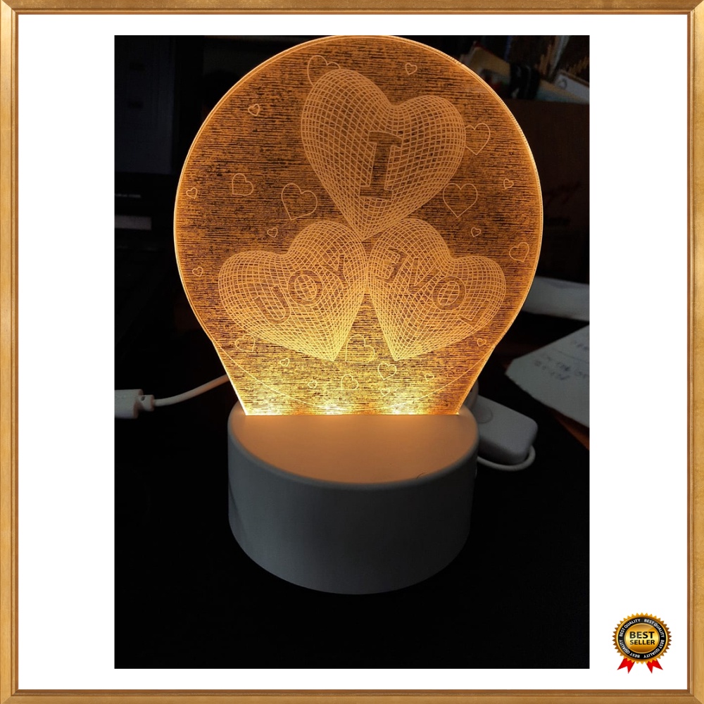 Jual Dijual SOLOLANDOR Lampu 3D LED Transparan Design JellyFish ...