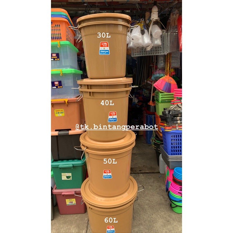 Jual KOMET STAR-Ember 30~40~50~60 Liter / Ember Plastik Tebal Murah in | Shopee Indonesia