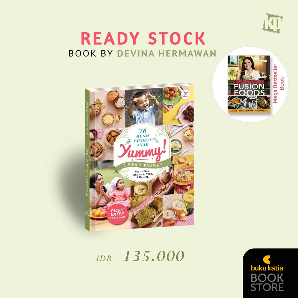 Jual Buku Resep Masakan Yummy; 76 Menu Favorit Anak - Devina Hermawan ...