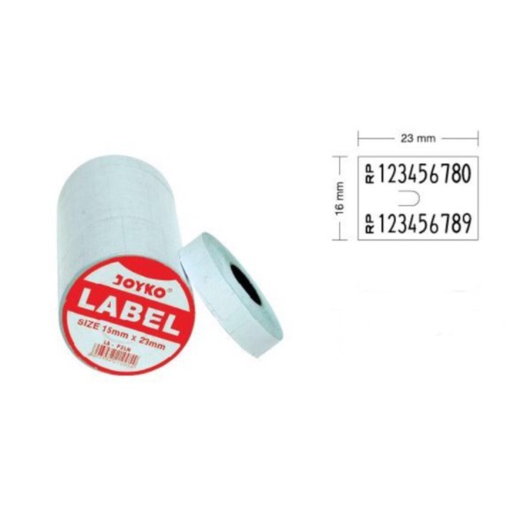 Jual Joyko Label Double / 2 line / Label Harga Joyko 16 mm x 23 mm ...