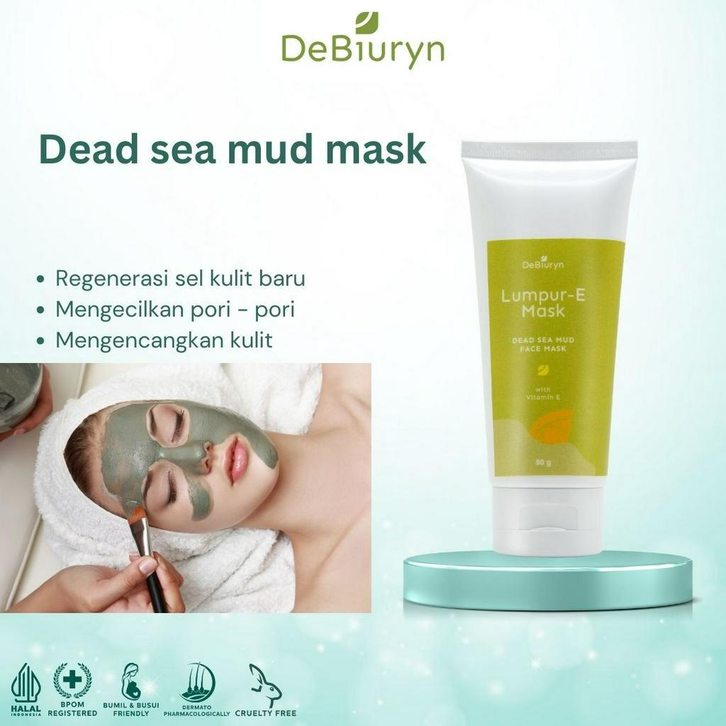 Jual DeBiuryn Lumpur E Mask Masker Wajah Vitamin E Dead Sea Mud Mask ...