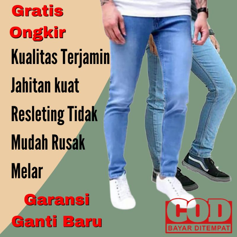 Jual Pakaian Bawahan Celana jeans denim pants panjang ponggol pensil ...