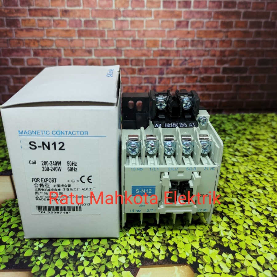 Jual MITSUBISHI KONTAKTOR SN12 contactor s-n12 mitsubishi sn 12 | Shopee Indonesia