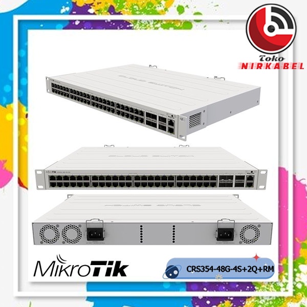 Jual MikroTik CRS354-48G-4S+2Q+RM | CRS354 48G 4S+ 2Q RM | CRS 354 48G 4S+ 2Q RM | Shopee Indonesia