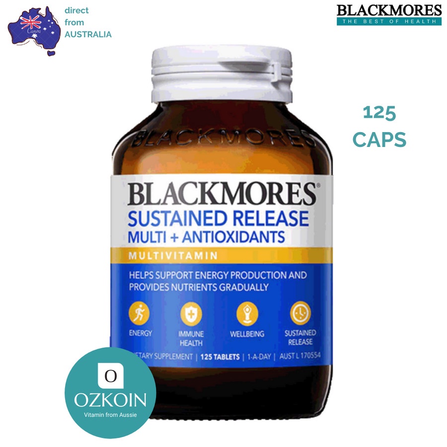 Jual Blackmores Sustained Release Multi + Antioxidants (125 Tablets) | Shopee Indonesia