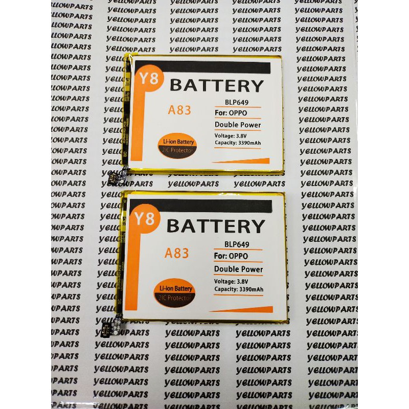 Jual BAT BATTERY BATERAI OPPO A83 BLP649 Y8 DOUBLE POWER | Shopee Indonesia