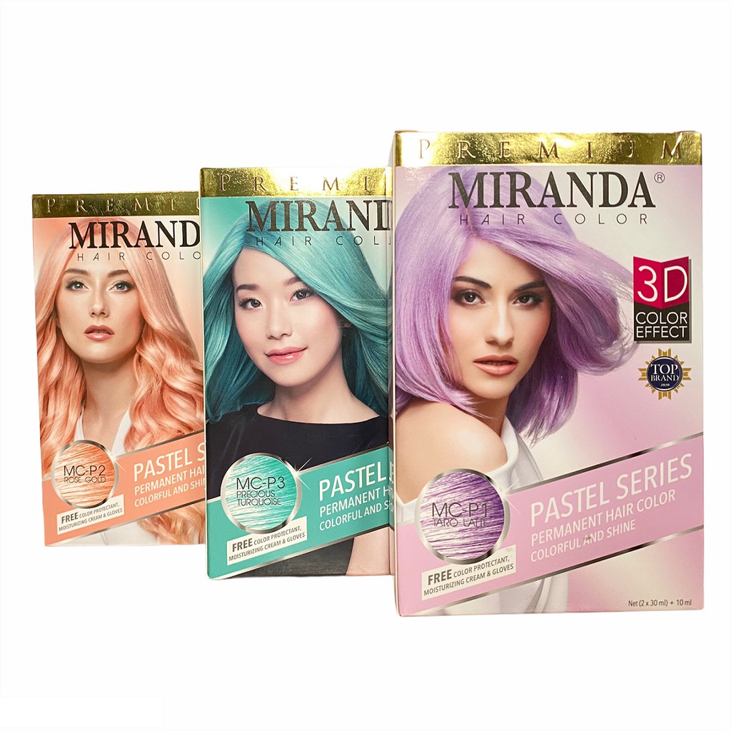 Jual Miranda Hair Color Premium Pastel Series / Pewarna Rambut | Shopee ...
