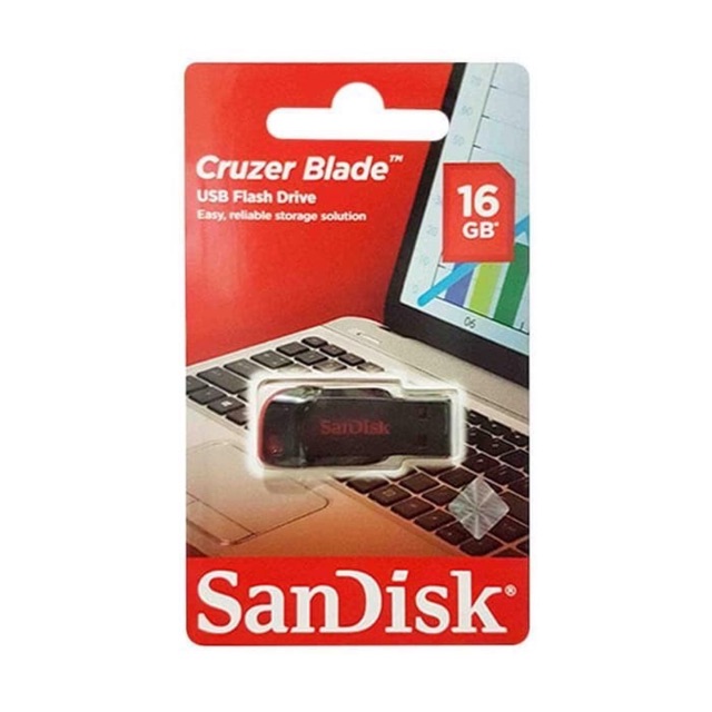 Jual USB Flashdisk Sandisk Cruzer Blade 16gb Original | Shopee Indonesia