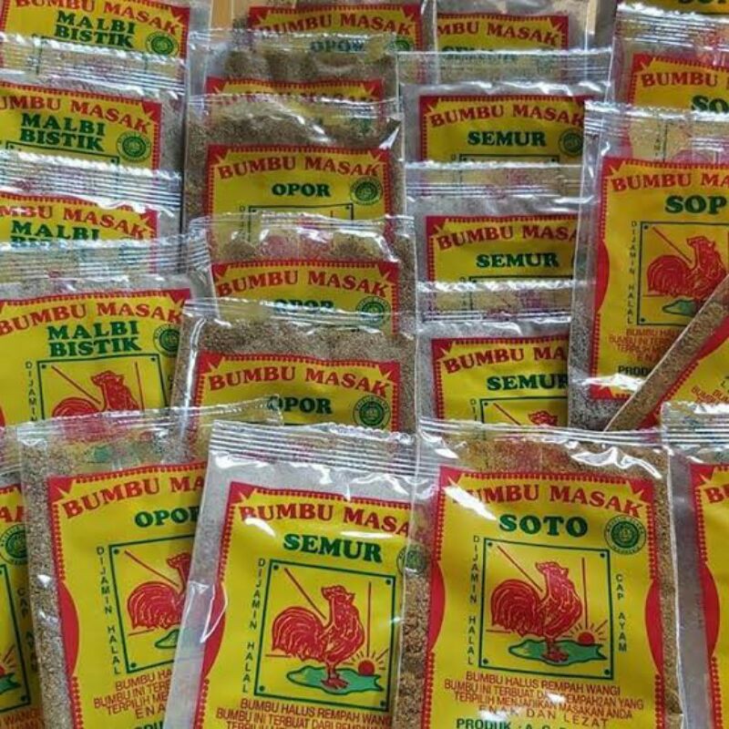 Jual Bumbu Masak Lengkap Murah Sachet 7 gram Cap Ayam | Shopee Indonesia