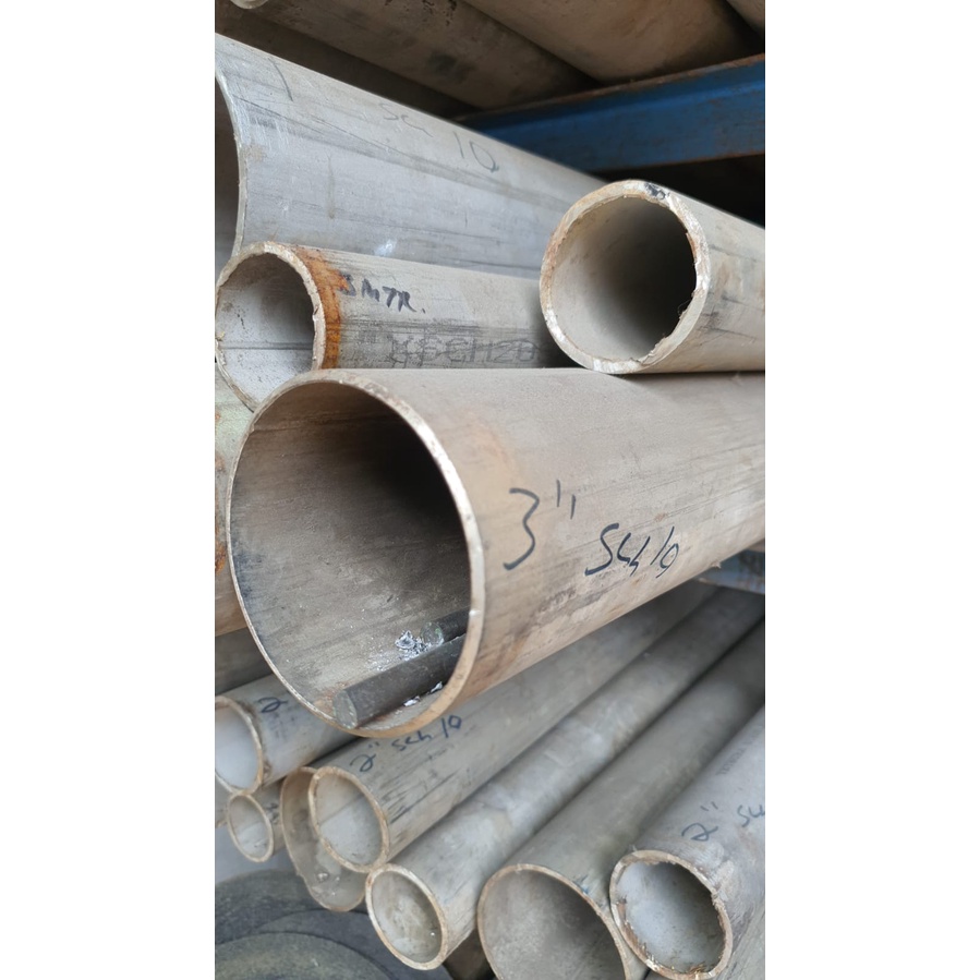 Jual Pipa ss 304 weldid 3" (88,9mm) sch 10 (3mm) bisa custom berbagai ...