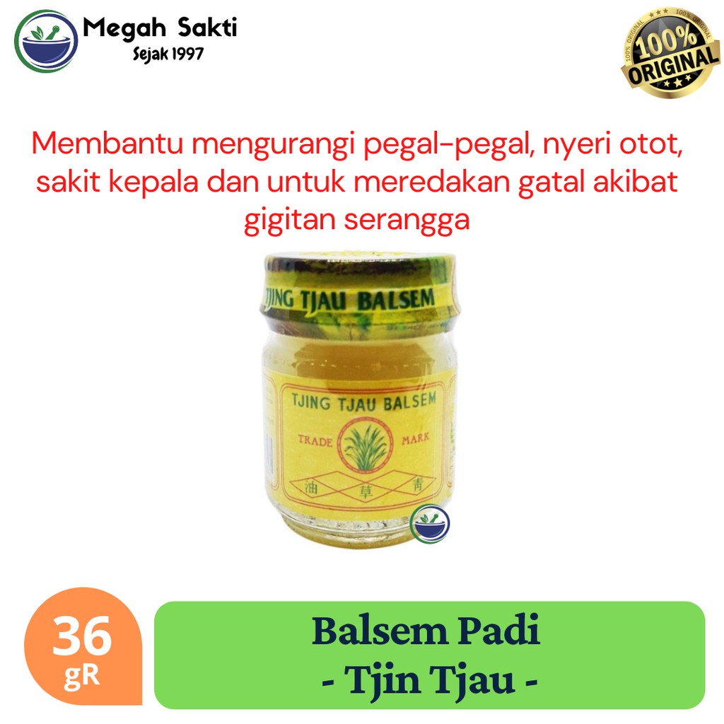 Jual Megah Sakti - Balsem Cap Padi / Tjin Tjau Balsem 36 Gr - Pereda ...