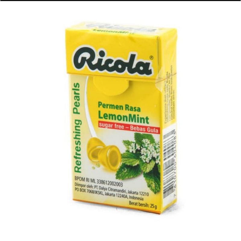 Jual Permen Recola Rasa Lemon Mint 25grm | Shopee Indonesia