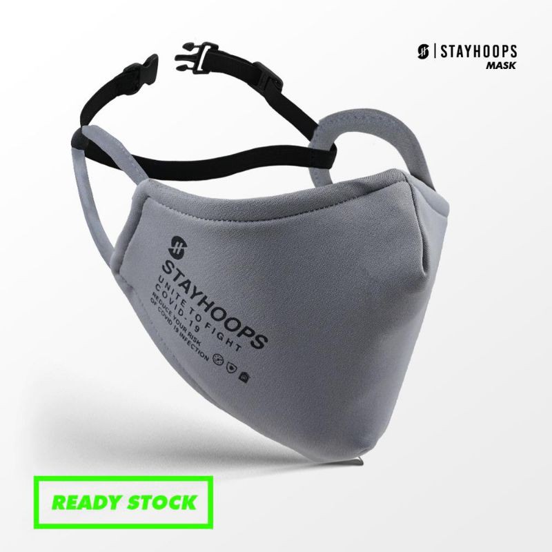 Jual (READY STOCK) Stayhoops - Masker kain - 2 Layer - ALL NEW Basic ...