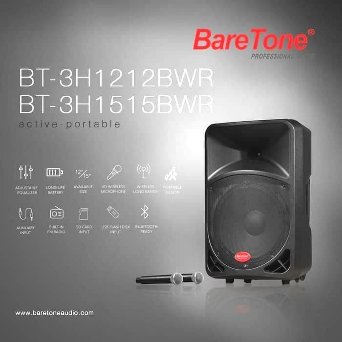 Jual Speaker Portable Meeting Baretone BT-3H1515BWR Original ( 15 Inch ) | Shopee Indonesia