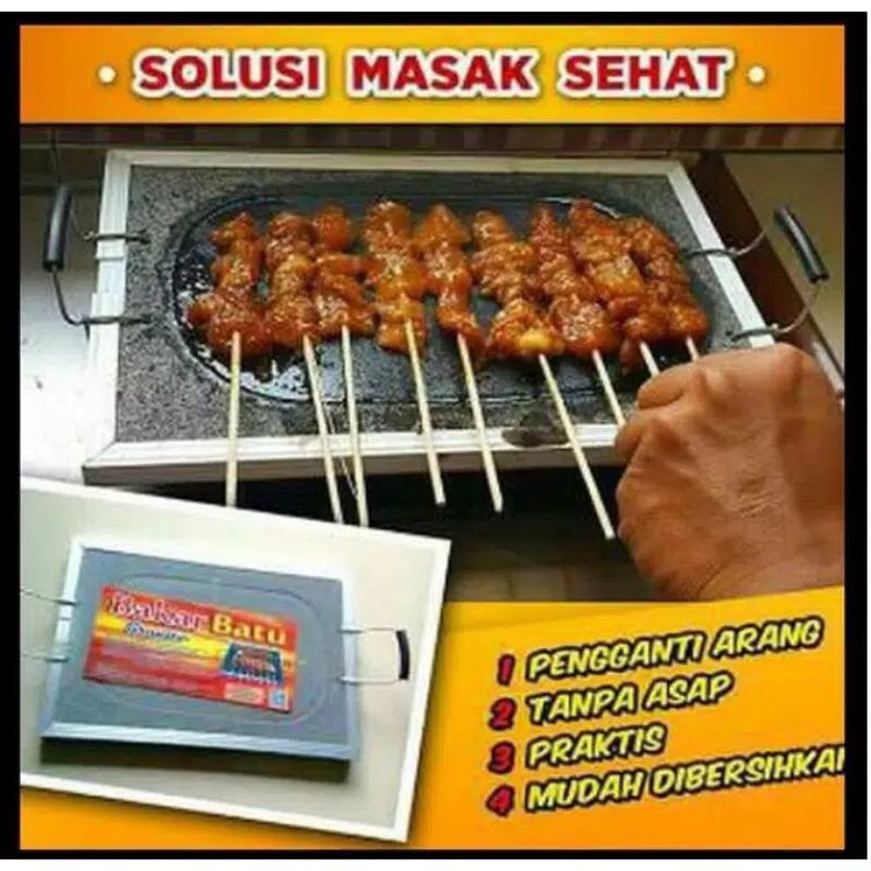 Jual Batu Bakar Grill Granito Alat panggang batu bakar granito | Shopee ...