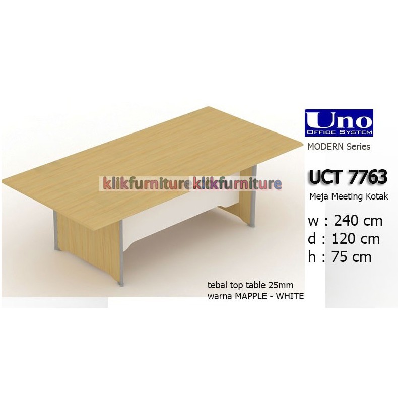 Jual [promo] UCT 7763 UNO Meja Meeting Meja Rapat Kotak | Shopee Indonesia