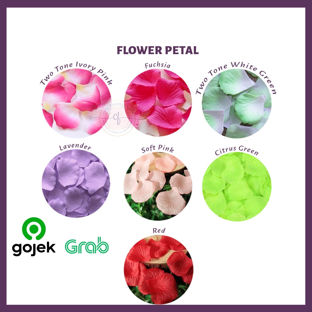 Jual Rose Petal Kelopak Bunga Mawar Hydrangea Petals (Isi 100Pcs ...