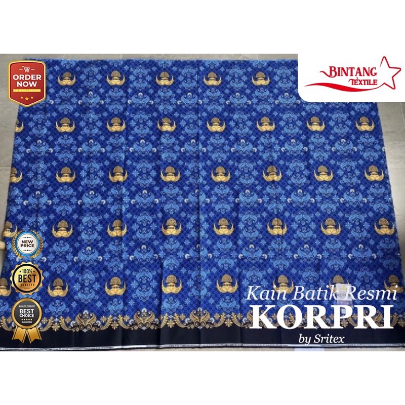 Jual Kain Batik Seragam KORPRI PRODUK SRITEX Katun terbaru 2022 ...