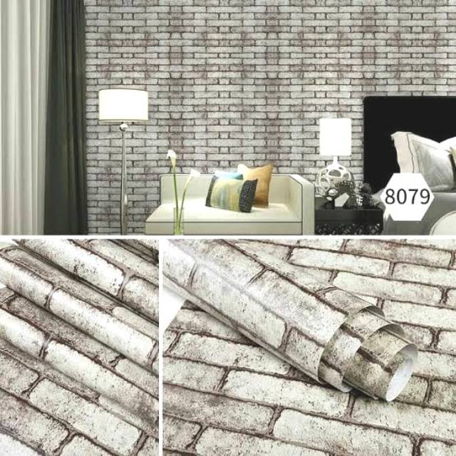 Jual Wallpaper stiker motif bata putih | Shopee Indonesia