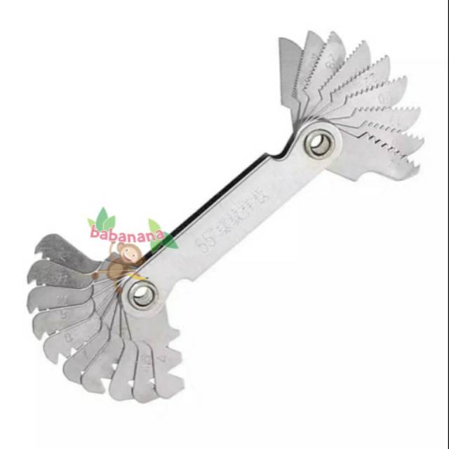 Jual Screw 20pcs gauge measuring tool alat pengukur ulit baut pitch ...