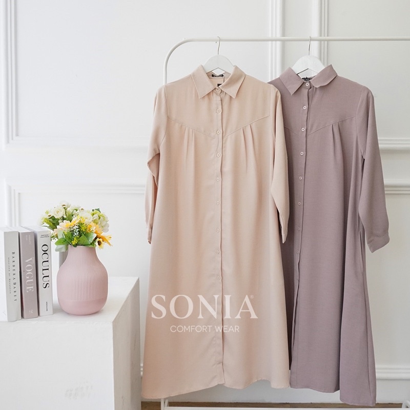 Jual Odele dress B2014/B2312 by SONIA - Long Tunik Katun Premium ...