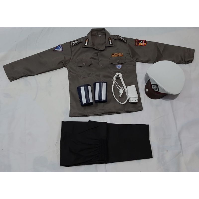 Jual BAJU SERAGAM POLISI ANAK/POLANTAS ANAK TK / KOSTUM KARNAVAL ...