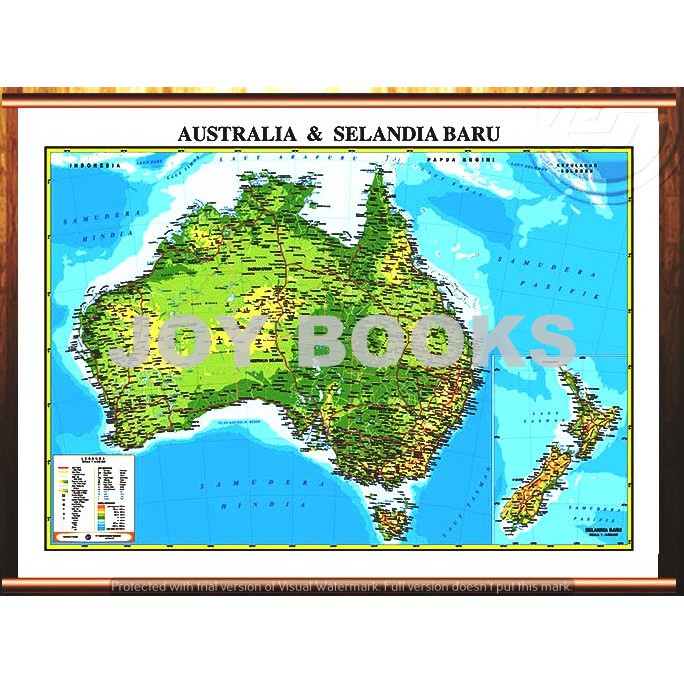 Jual PETA / MAP GULUNG / GANTUNG / BINGKAI AUSTRALIA | Shopee Indonesia