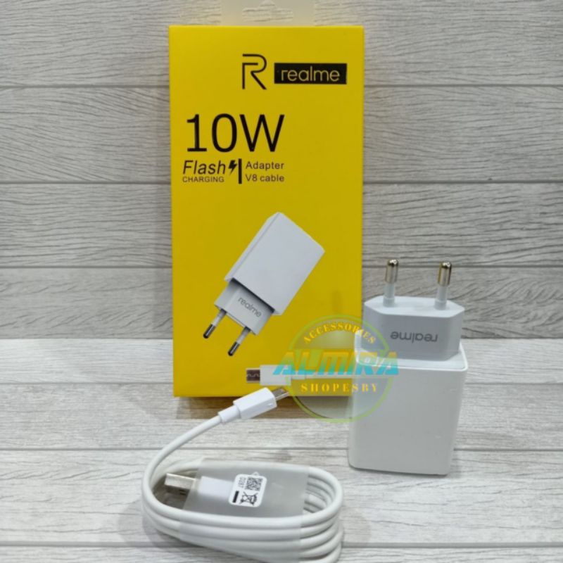 Jual CHARGER REALME FAST USB 10W MICRO ORIGINAL FLASH CHARGING CASAN ...