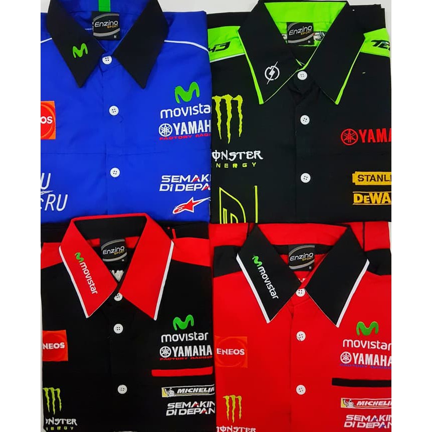 Jual Baju Seragam Otomotif Yamaha, Baju Komunitas Moto Gp, Kemeja ...
