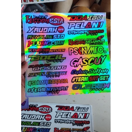 Jual Sricker Pack Kata Kata Racing / Stiker Terbaru / Stiker Pack ...