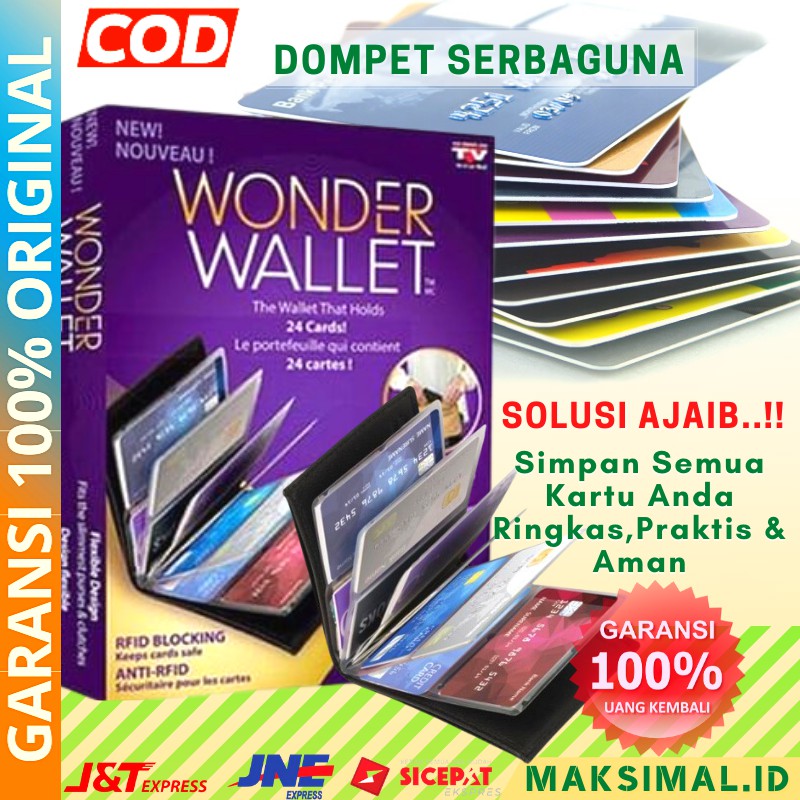 Jual Dompet Mini Dompet Slim Pria Wanita Isi 24 Slot Tempat Kartu ...
