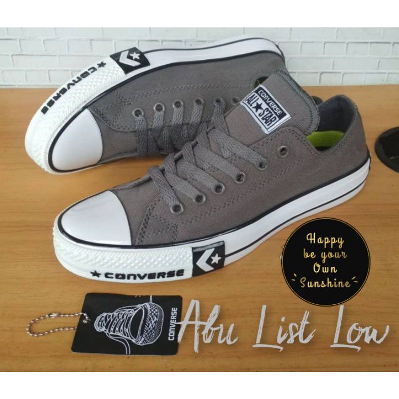 Jual Sepatu Sneakers Terbaru Converse All Star Chuck Taylor Grey Putih ...