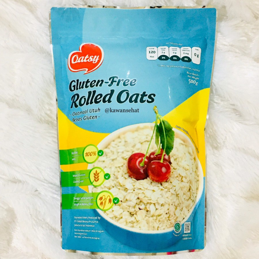 Jual Oatsy Gluten Free Oatmeal (Instant & Rolled Oat) 500 gr | Shopee ...