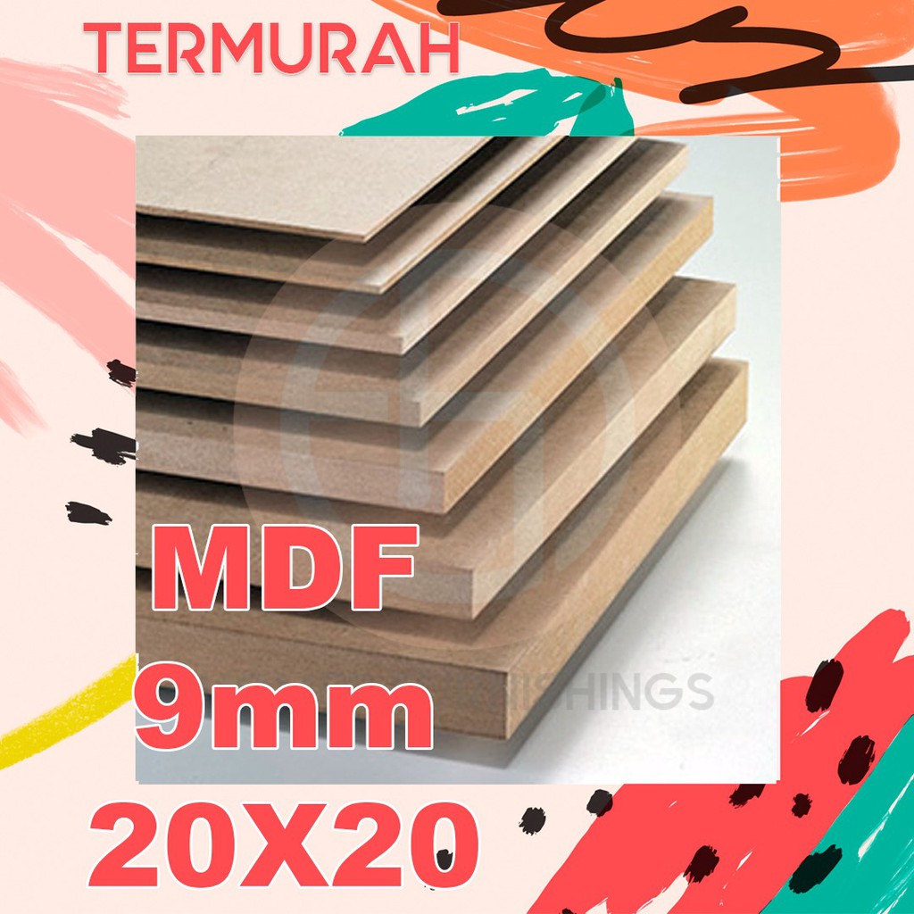 Jual Papan Kayu MDF 9mm Uk. 20cm x 20cm | Shopee Indonesia