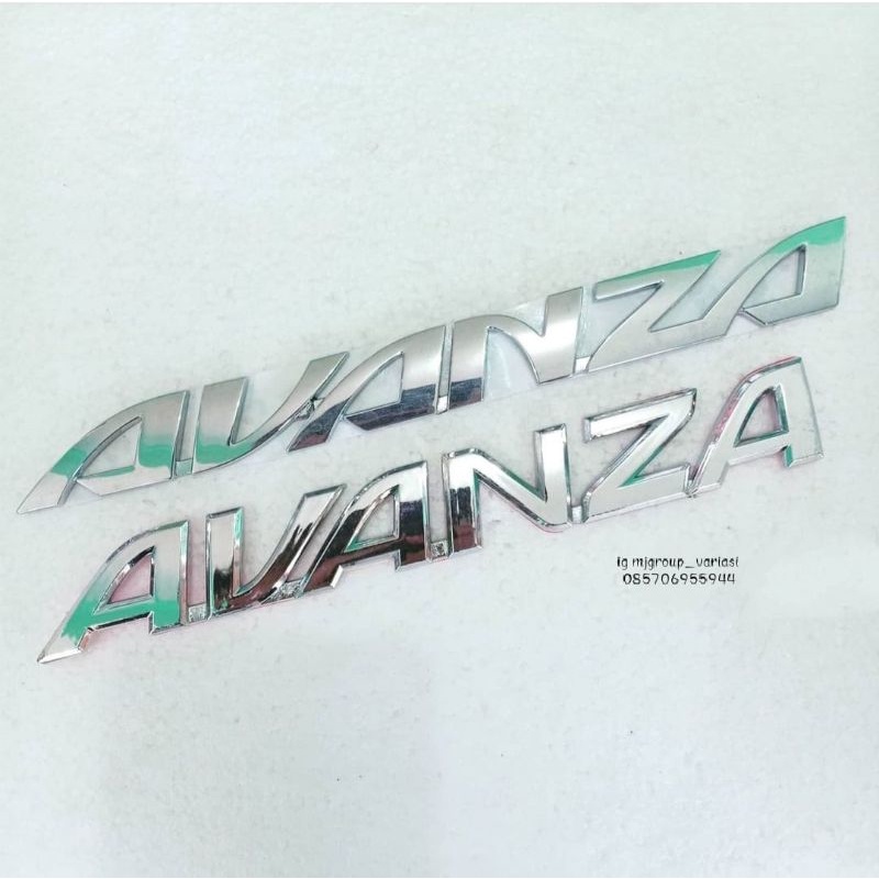 Jual Emblem logo toyota AVANZA all new/old ukuran original bagasi ...