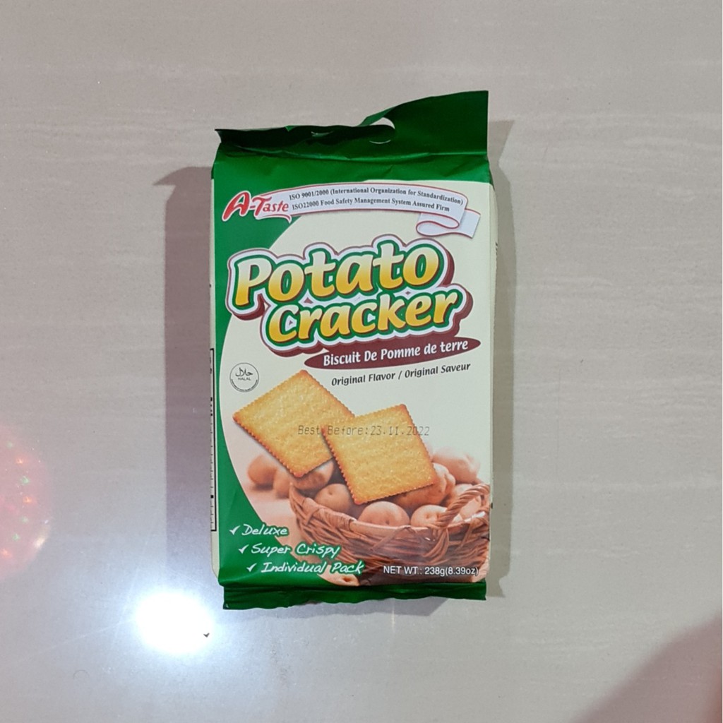 Jual Biskuit Kentang A Taste Potato Cracker Biscuit Original Flavor 238 ...