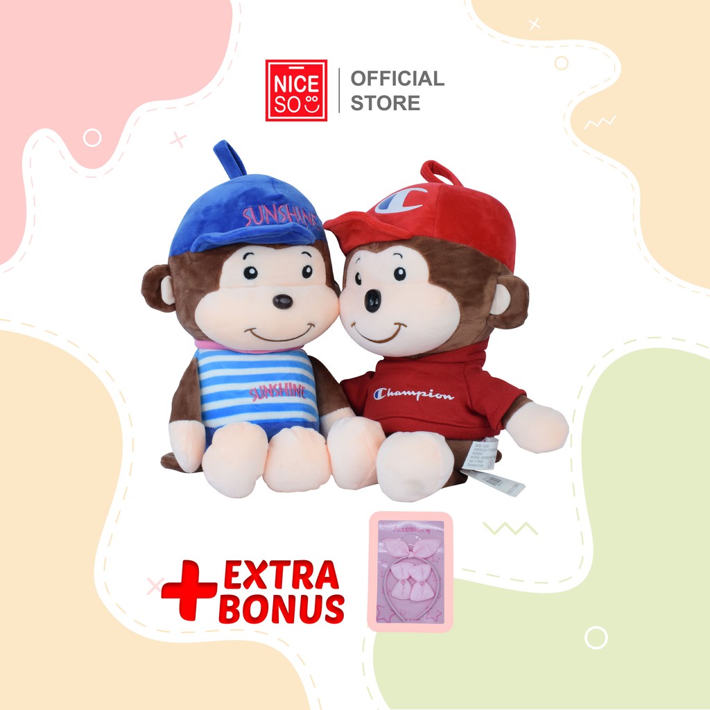 Jual Bundling Doll Extra: “Monkey Couple” + FREE Bando set! | Shopee ...
