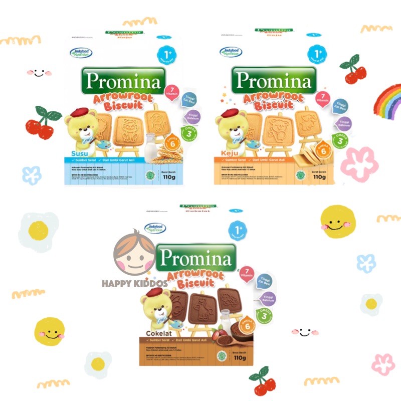 Jual PROMO Promina Biskuit Arrowroot Biscuit 12+ SUSU / KEJU / COKLAT ...
