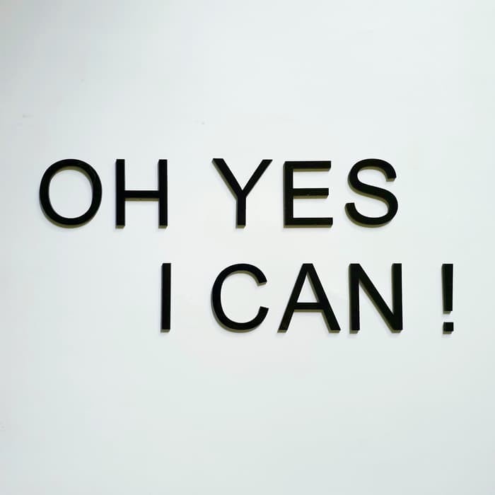 Jual Hiasan/Dekorasi Tempelan Dinding Akrilik - OH YES I CAN - Wall ...