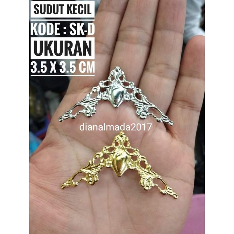 Jual charm / plat tipis / sudut siku kecil SKD01 (6 pcs) | Shopee Indonesia
