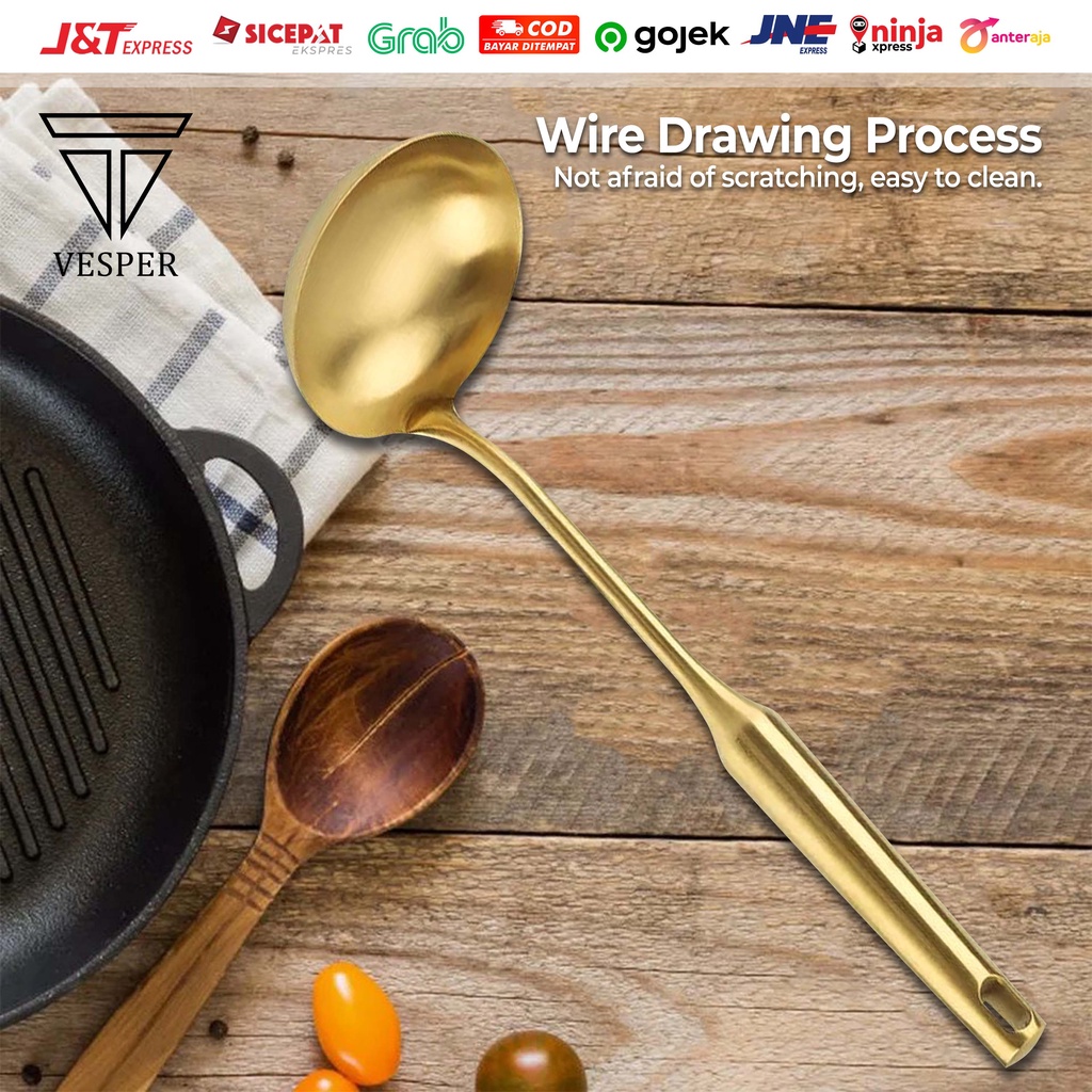 Jual sendok masak kuah sayur sop besar / big ladle spatula soup spoon ...