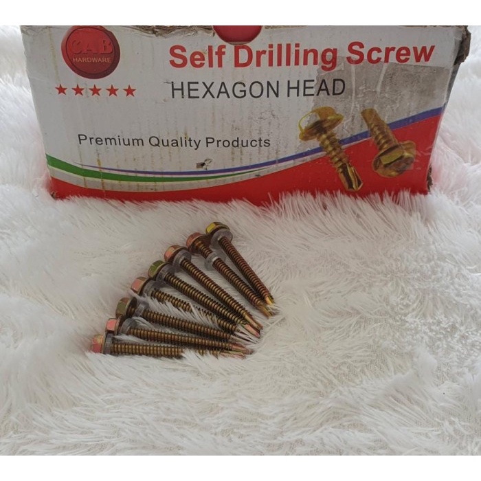 Jual Baut Roofing/ Baut Baja Ringan/ Baut Rofing Merk CAB | Shopee ...