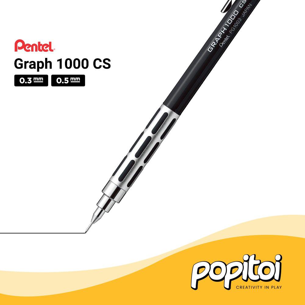 Jual Pentel Graph 1000 CS Mechanical Pencil 0.3 0.5 mm Pensil Mekanik ...