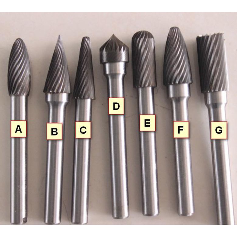 Jual Rotary Burr Searah | Cuner Mata Tuner Carbide | Mata Cuner Rotari ...