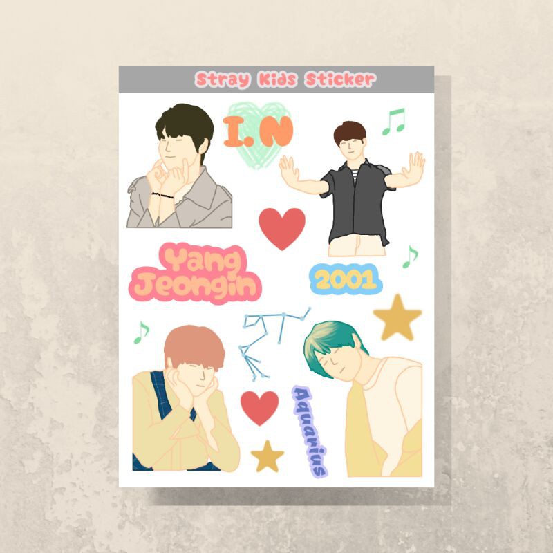 Jual Stiker K-POP | STRAY KIDS Sticker Sheet Member | Shopee Indonesia