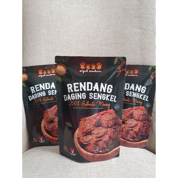 Jual RENDANG DAGING SENGKEL SAPI KHAS MINANG | Shopee Indonesia
